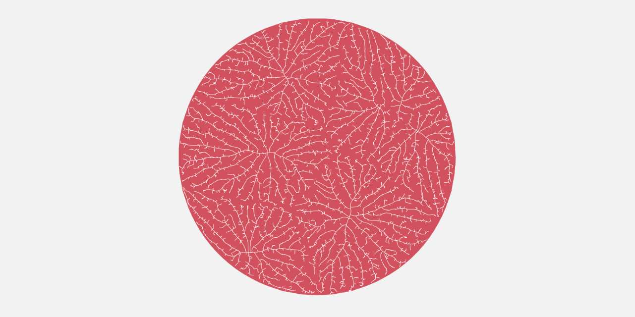 Space Colonization 2d Experiments In Javascript